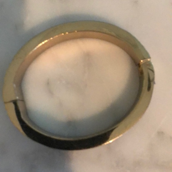 J. Crew | Jewelry | Gold Cuff Bracelet With Blue Snake Skin Inlay ...